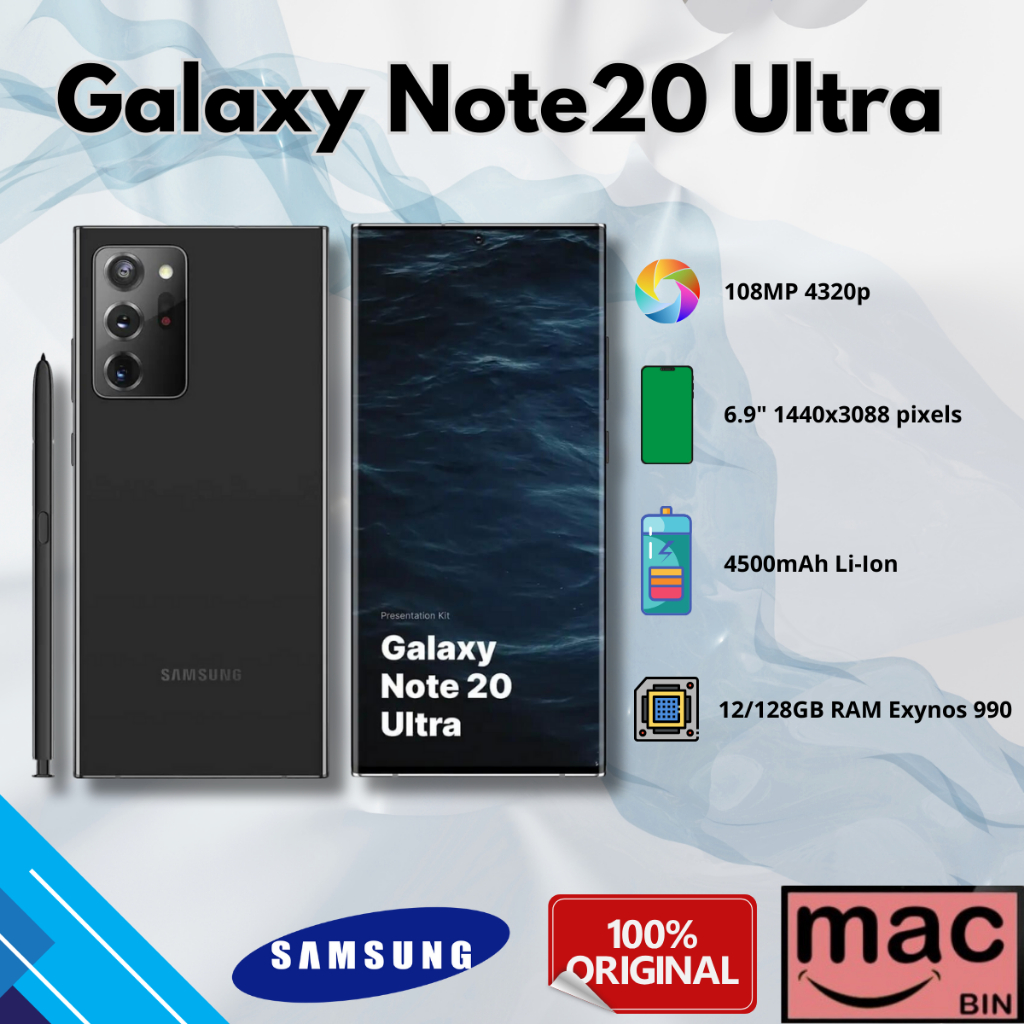 Jual Samsung Galaxy NOTE 20 ULTRA 8/256GB Second Original Resmi Sein | Shopee Indonesia