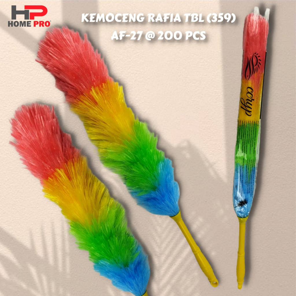 Jual Kemoceng Tali Rafia Duster Kemucing Sulak Rainbow Plastik | Shopee ...