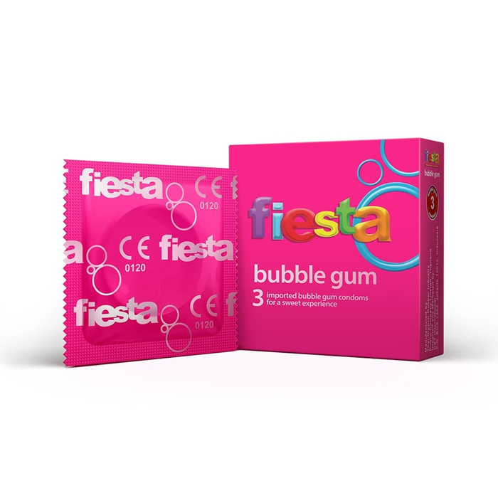 Jual Kondom FIESTA BUBBLE GUM / Kondom Rasa Permen Karet Isi 3s ...