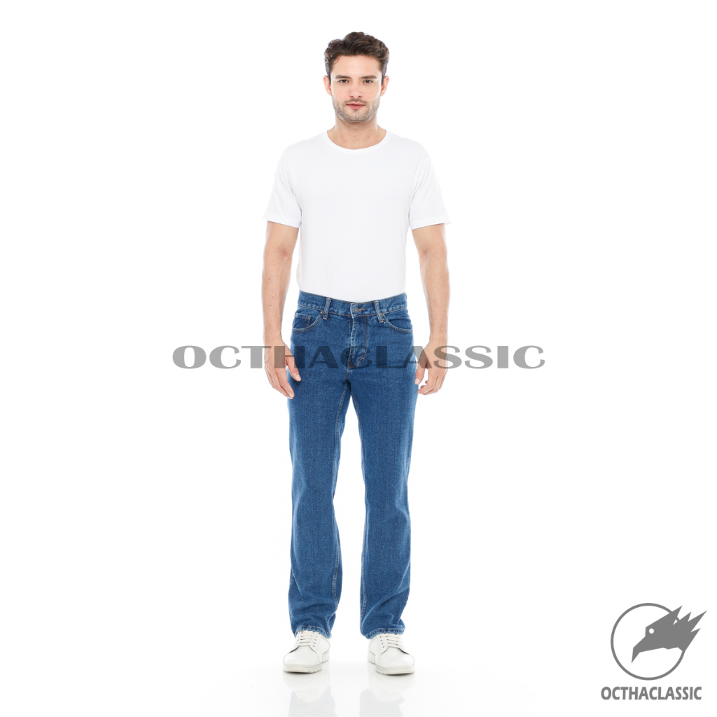 Jual Celana Jeans Panjang Denim Pria Biowash Basic Standar Reguler ...