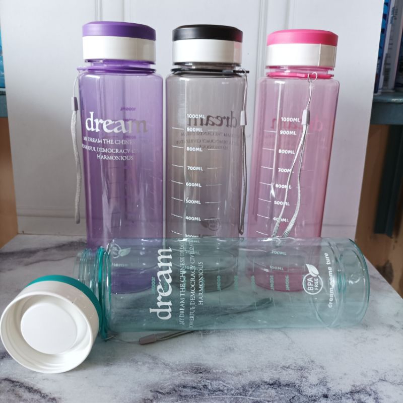 Jual Botol Minum 1 Liter Dream Bottol Minum BPA Botol Minum Viral | Shopee Indonesia