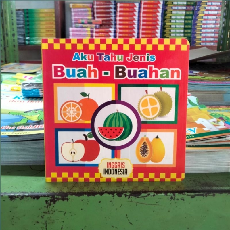 Jual Board Book Anak Murah Mengenal Jenis Buah Buahan Original | Shopee ...