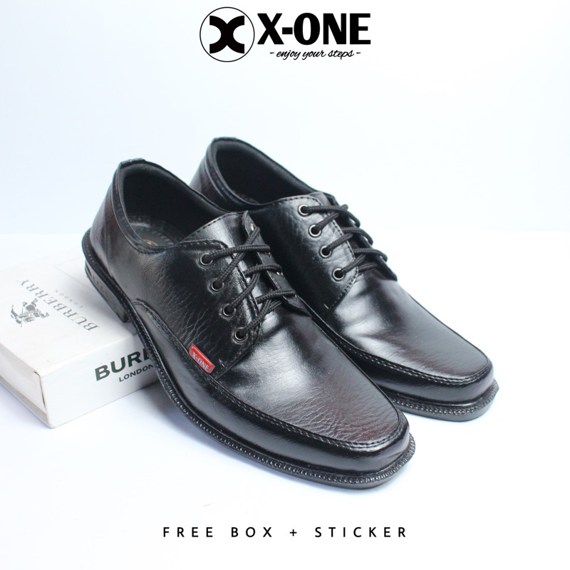 Jual X-ONE Sepatu Pantofel Pria | Sepatu Kantor Pria | Sepatu Formal Pria Hitam | Shopee Indonesia