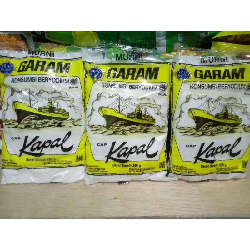 Jual GARAM 250G // GARAM 500G //GARAM CAP KAPAL //BUMBU MASAKN | Shopee ...