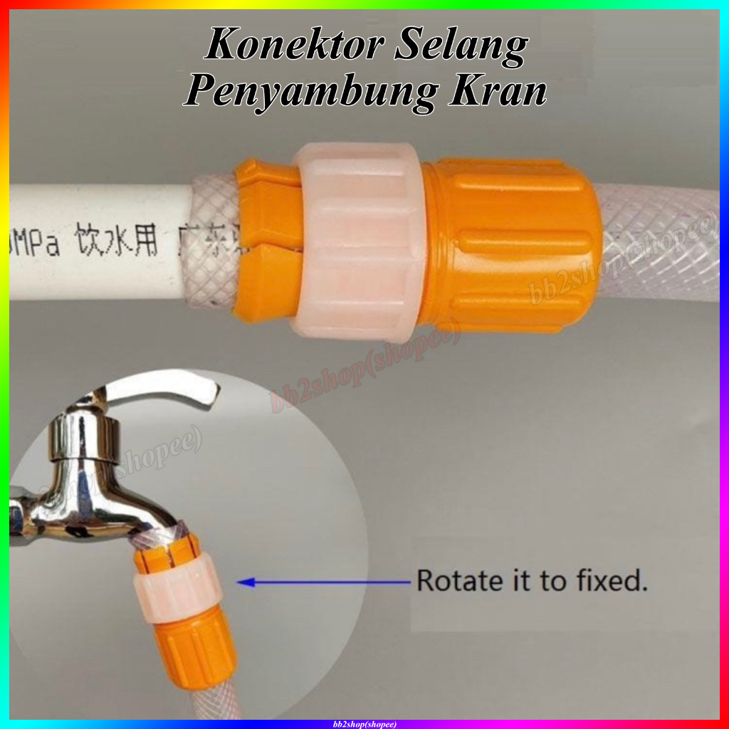 Jual Konektor Selang Penyambung Sambungan Kran Keran Air Fleksibel Pipa ...