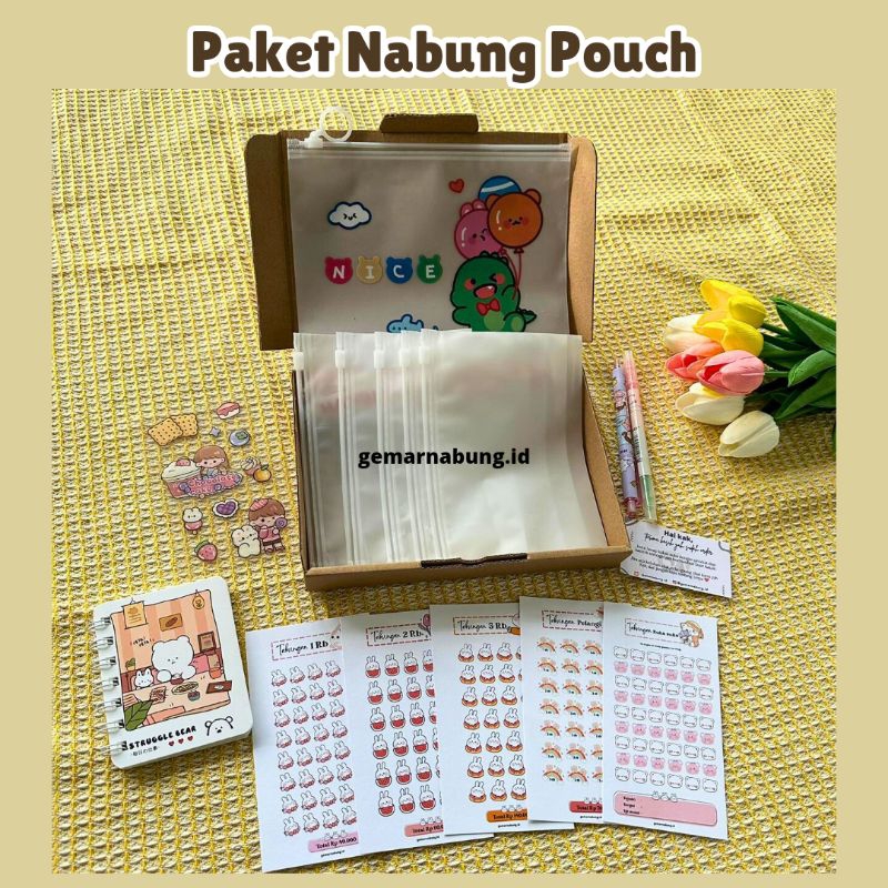 Jual Paket nabung pouch zipper | Paket Saving challenge & Sinking funds ...