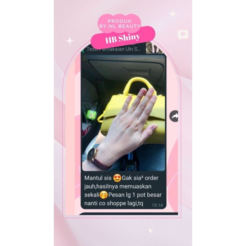 Jual HB SHINY || READY STOK || HB NL FORMULA BARU WRN PUTIH BUKN PINK ...