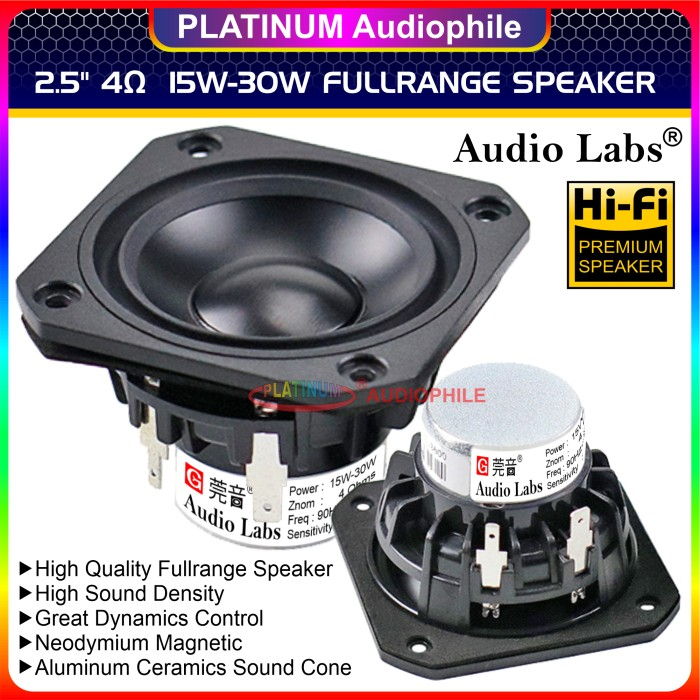 Jual Speaker Full range 2.5 inch 4 ohm 30W Hifi Fullrange Speker ...