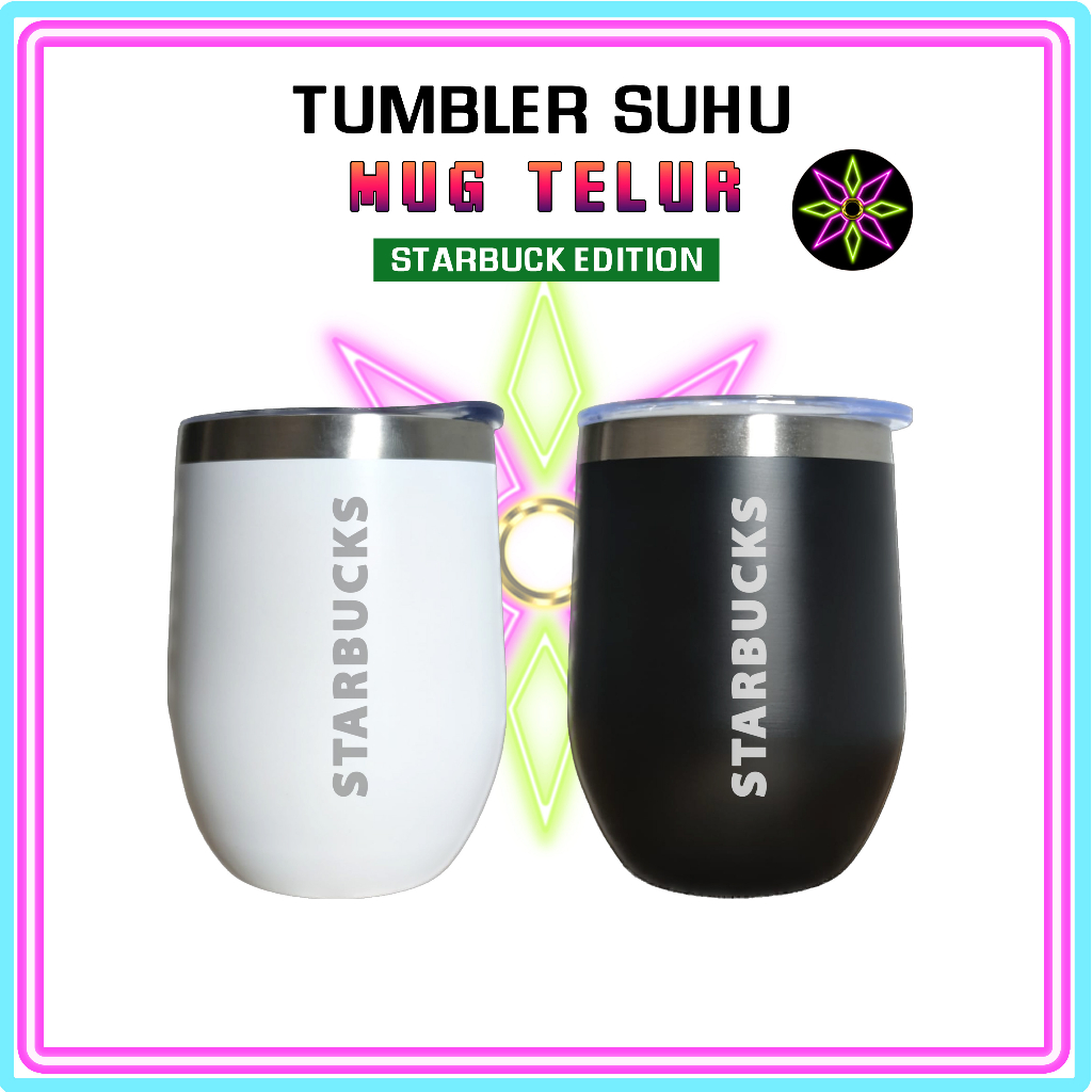Jual Hikari Print Mug Telur Starbuck NonOri Coffee Stainless Mug Cupapi ...