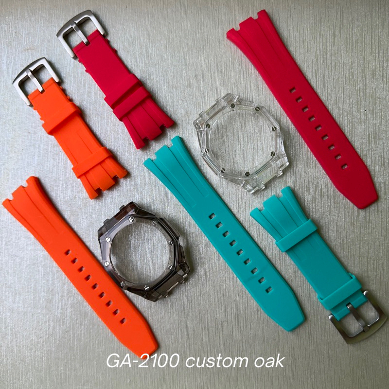 Jual bnb ga2100 custom bezel strap ga-2100 oak resin bezel resin mod g ...