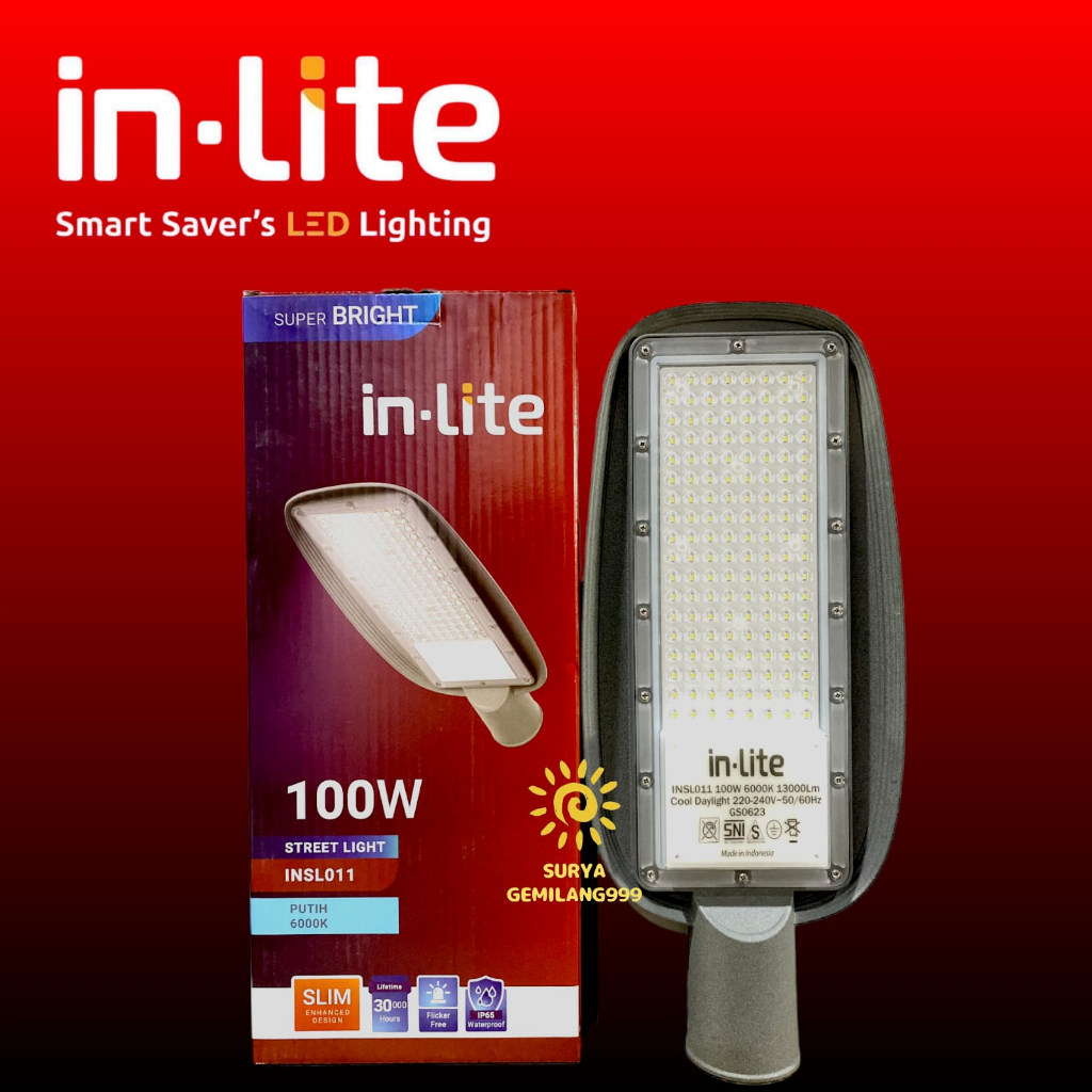 Jual INLITE - LAMPU JALAN PJU LED 100W 100 WATT INSL011 STREET LIGHT ...