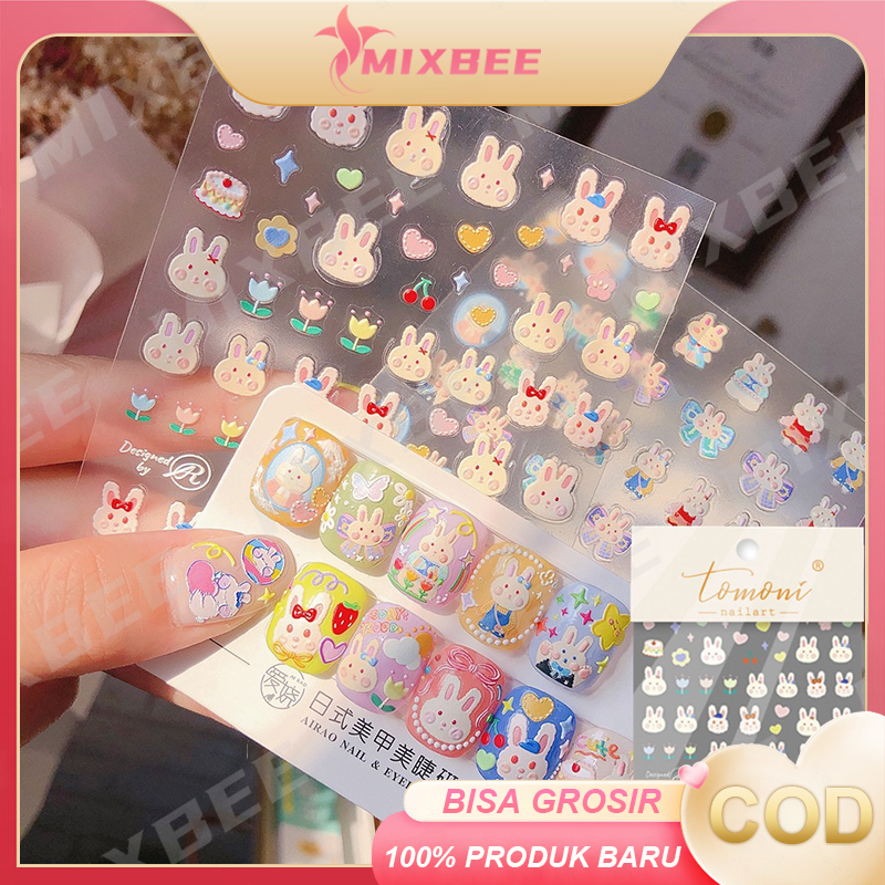 Jual Stiker Kuku Nail Embossed Sticker DIY Ultra Thin Decor Japanese ...