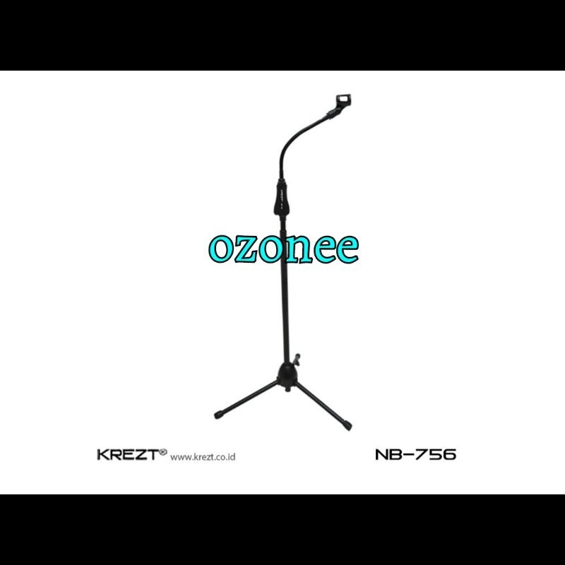 Jual Stand Mic Krezt NB 756B/ NB756B NB-756 Full Besi Original | Shopee ...