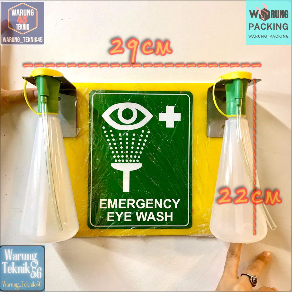 Jual Emergency Eyewash Eye Wash Station Wall Mounted Tembok Portable ...
