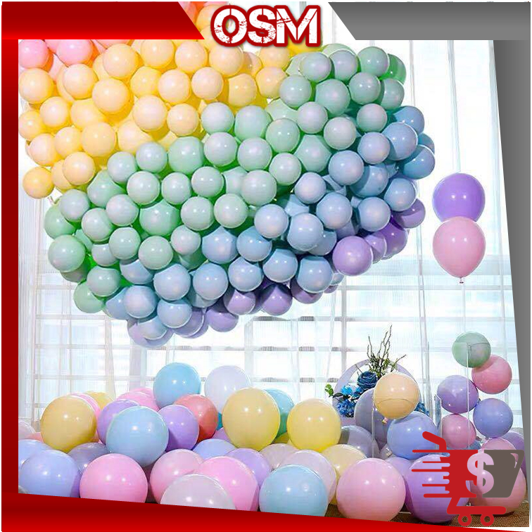 Jual OSM - 5507 Balon Doff Pastel / Balon Ulang Tahun Warna Pastel ...