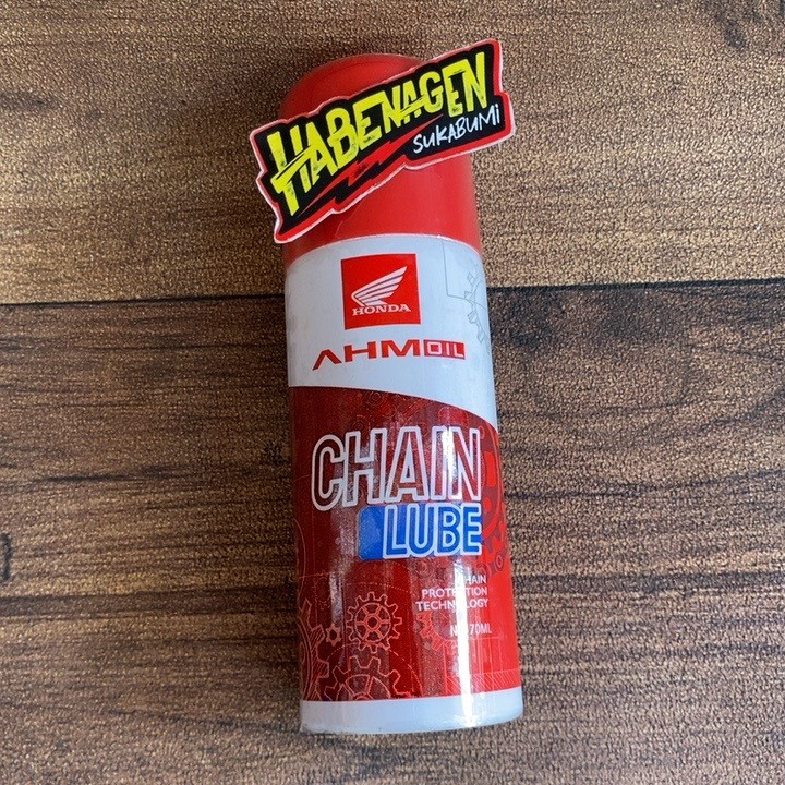 Jual AHM chain lube oli oil pelumas rante rantai 70 ml ori original ...
