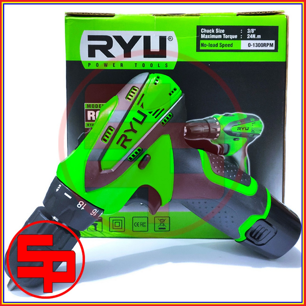 Jual Obeng Bor Battery 12V RYU RCD12V-1 Cordless Screwdriver 10mm ...