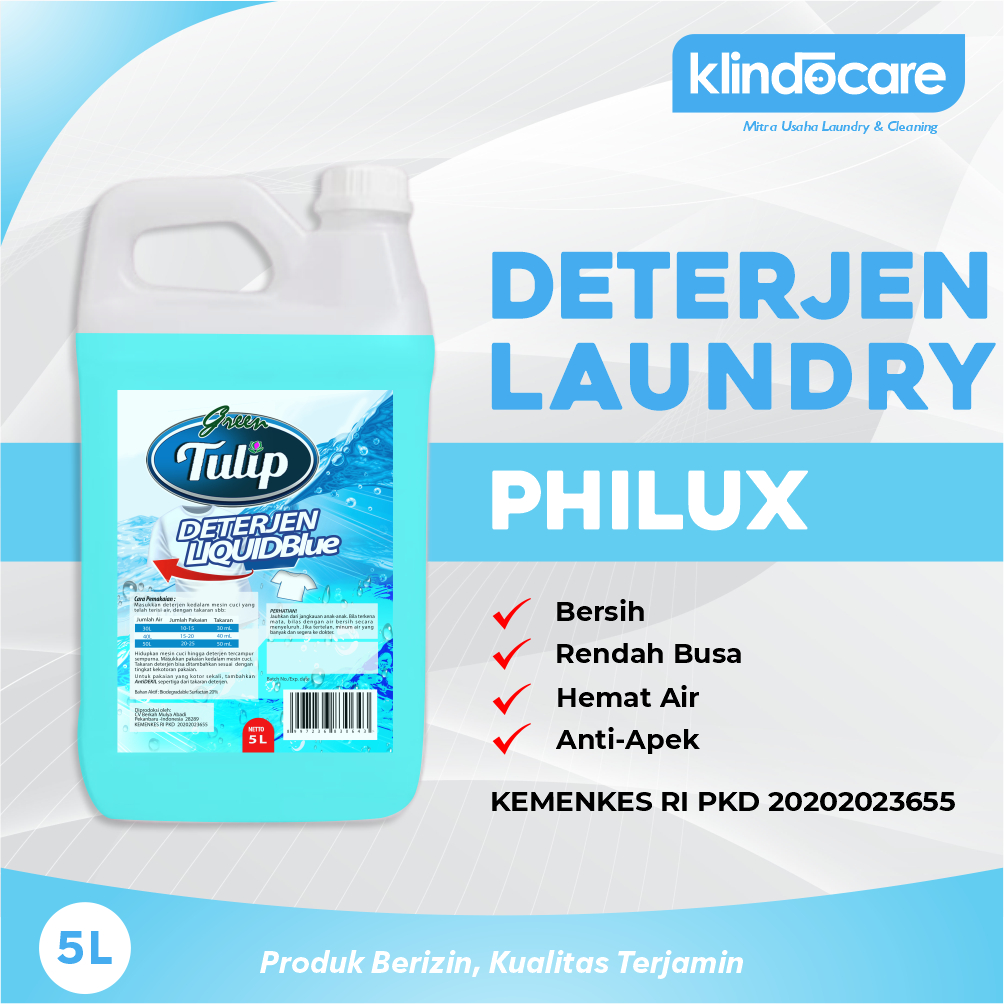 Jual DETERJEN LIQUID BLUE 5 LITER | Shopee Indonesia
