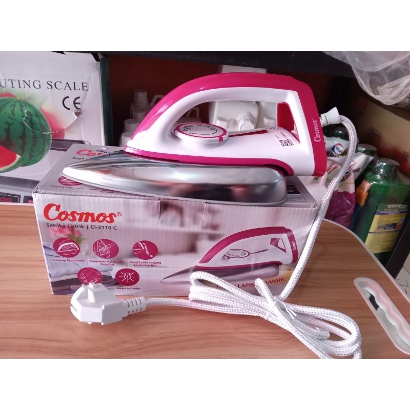 Jual Setrika Cosmos//Setrika listrik/tapak keramik/Setrika Keramik ...