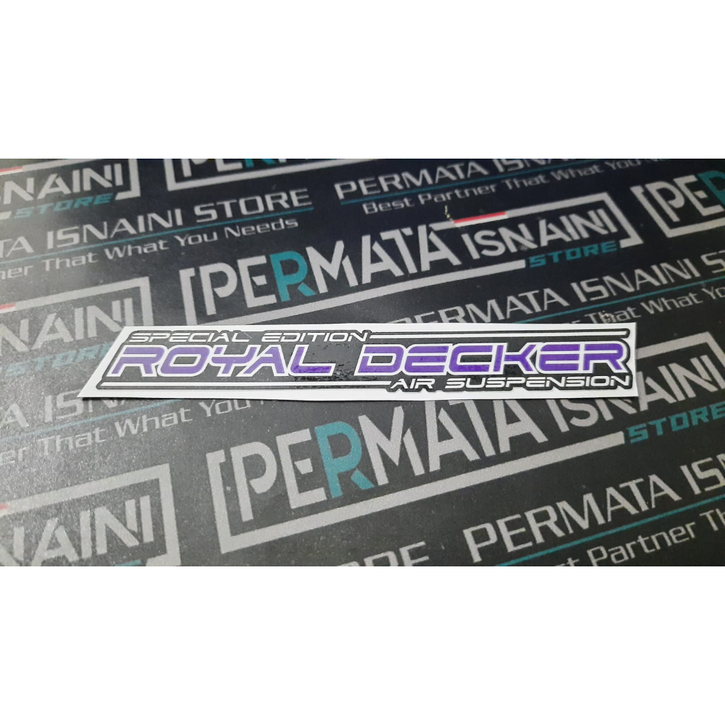 Jual Sticker Vinyl ROYAL DECKER AIR SUSPENSION PHD Trans Bismania by ...
