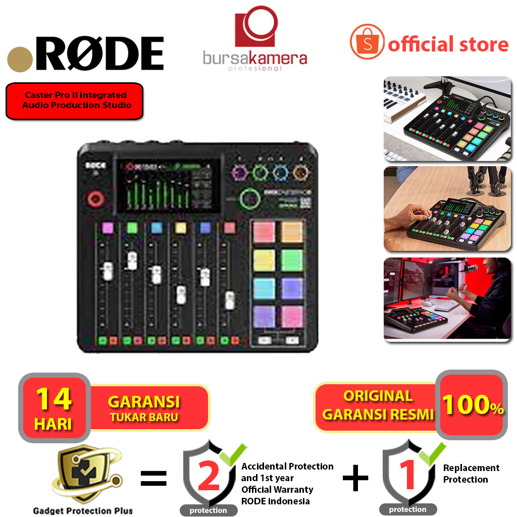 Jual Rode Caster / Caster Pro II Integrated Audio Production Studio ...
