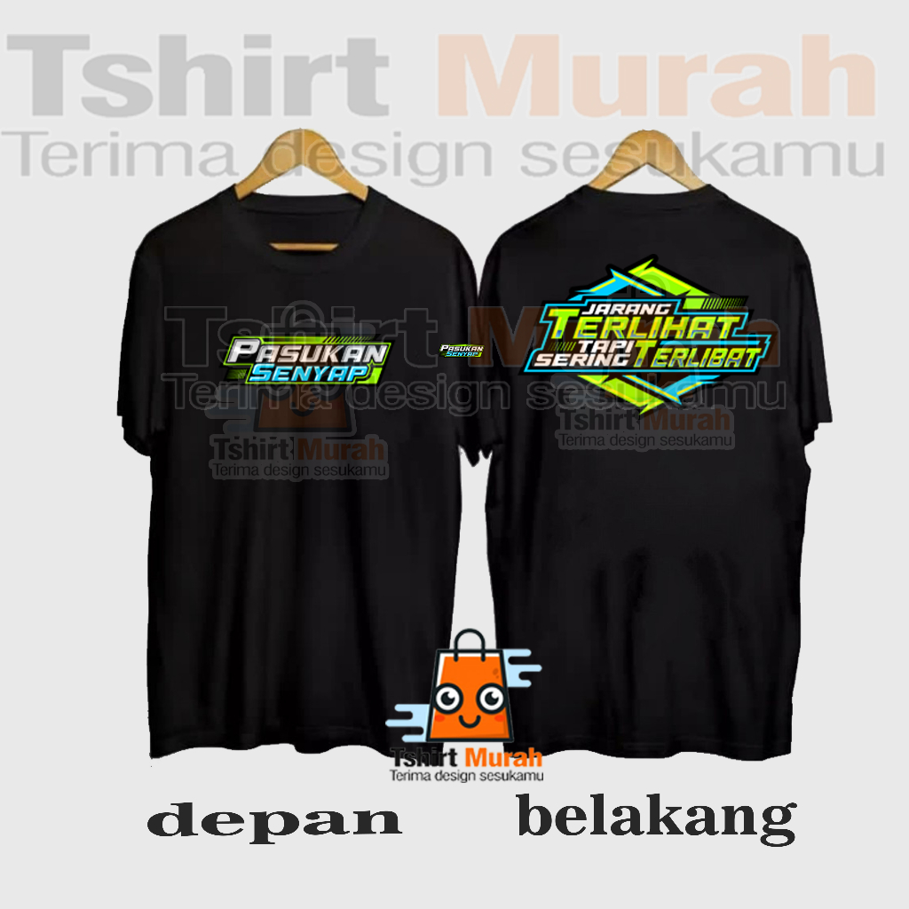 Jual KAOS KATA PASUKAN SENYAP -JARANG TERLIAT TAPI SERING TERLIBAT / KAOS KATUN COMBED 30S ...