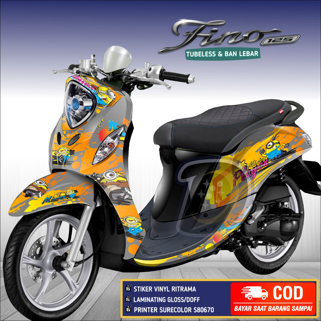 Jual Decal Fino 125 Full Body Striping Yamaha Fino 125 Stiker Motor ...