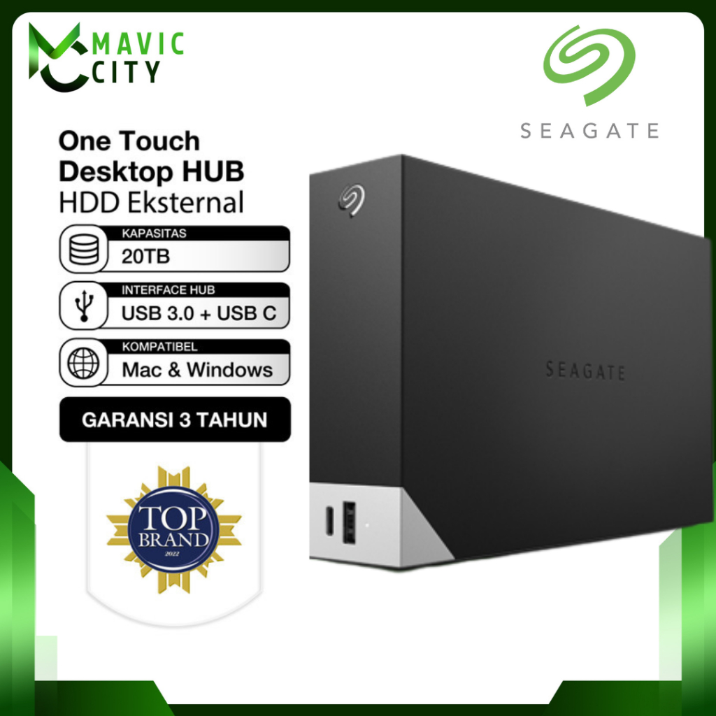 Jual Seagate One Touch Desktop Hub HDD / Hardisk Eksternal 20TB USB3.0 ...