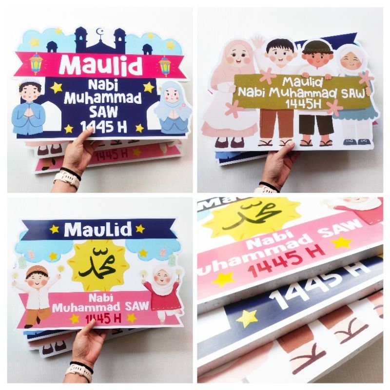 Jual BOARD STEROFOAM TEMA HIASAN MAULID NABI MUHAMMAD PROPS MAULID ...