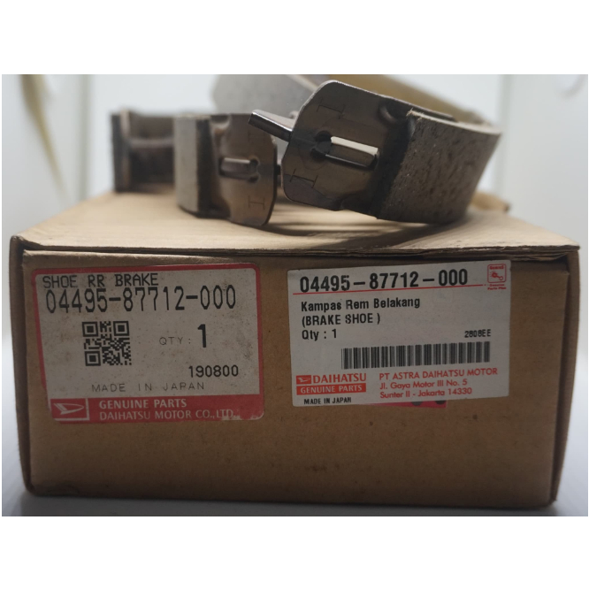Jual REAR BRAKE SHOE KAMPAS REM BELAKANG TROMOL DAIHATSU CLASSY G-100 ...