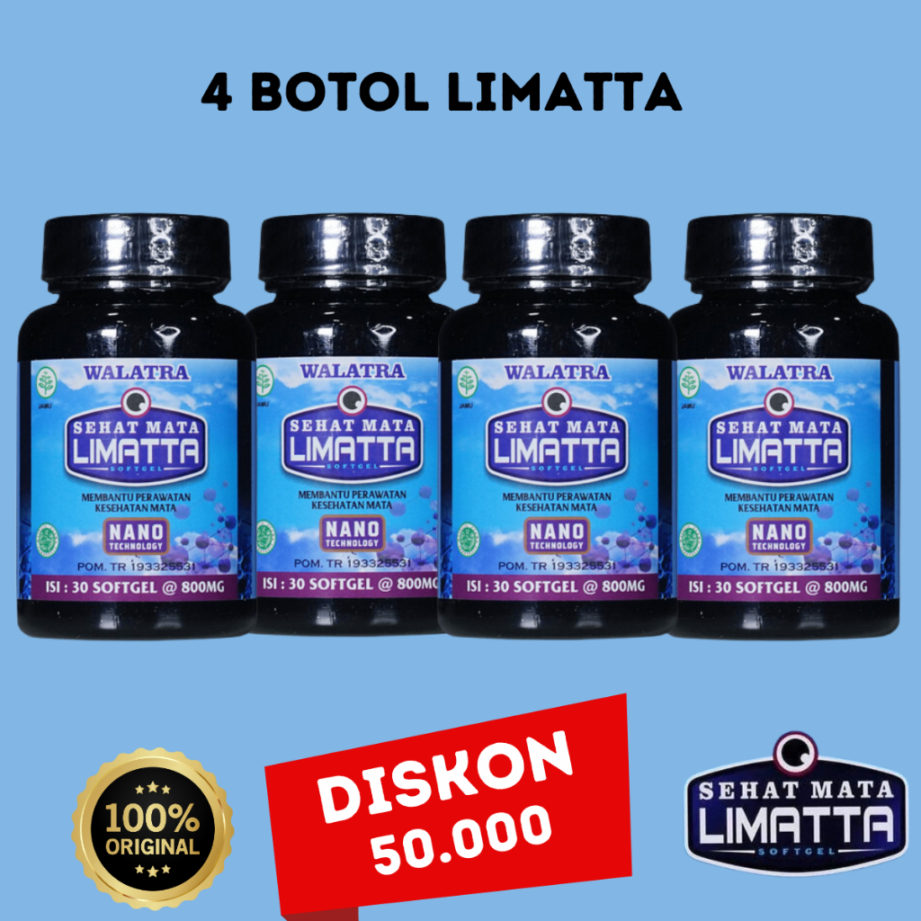 Jual Limatta Softgel - Obat Mata Katarak, Obat Glukoma Mata / Mata ...