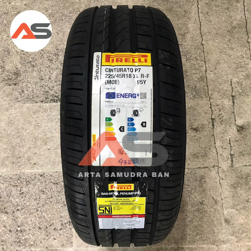 Jual Ban Pirelli Cinturato P7 RFT 225 / 45 R 18 R18 (Run Flat Tyre ...