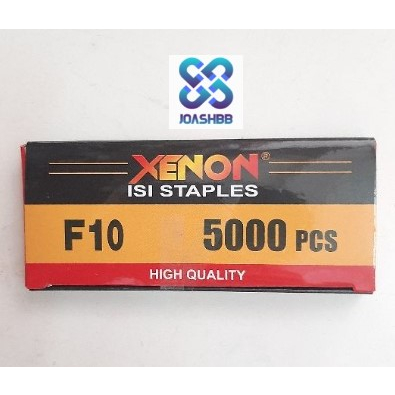 Jual ISI STAPLES F10 isi 5000bh MESIN PAKU TEMBAK REFILL AIR NAILER ...