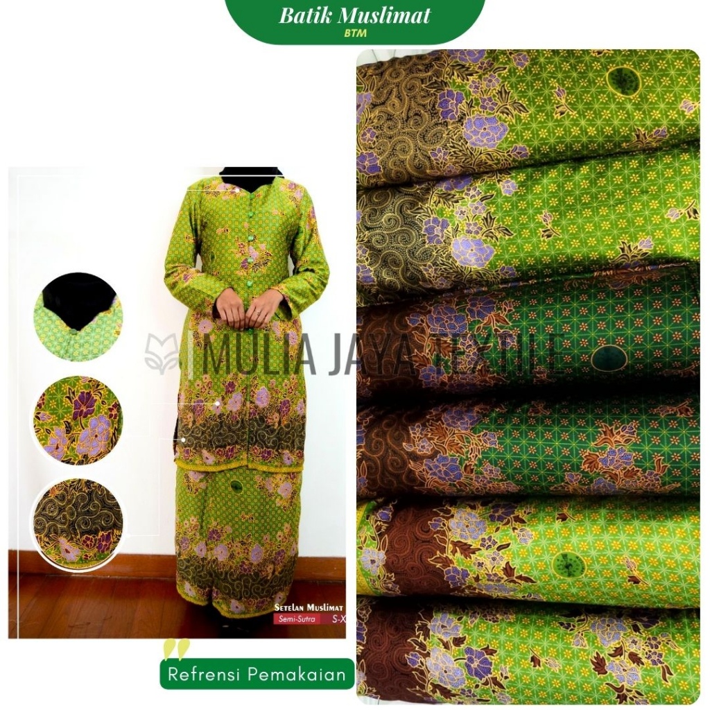 Jual Kain Batik Muslimat NU Semi Sutra Silk Lembut Motif Premium Halus ...
