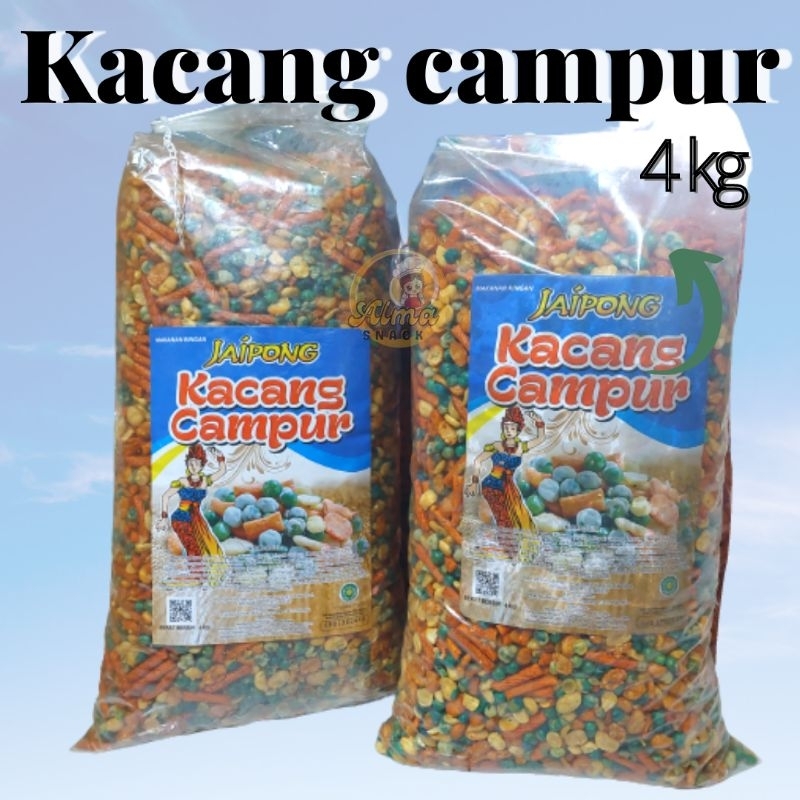 Jual KACANG CAMPUR 1 BAL 4KG JAIPONG ALMA.SNACK MIXES NUTS | Shopee ...