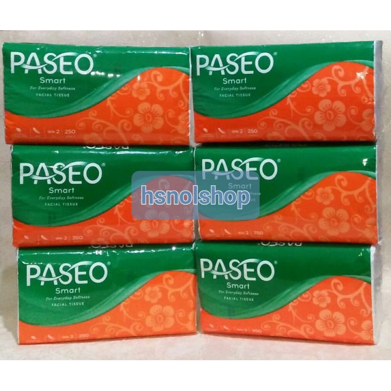 Jual Tissue Paseo 540 sheets isi 6 pack / Tissue Facial Paseo 540 ...