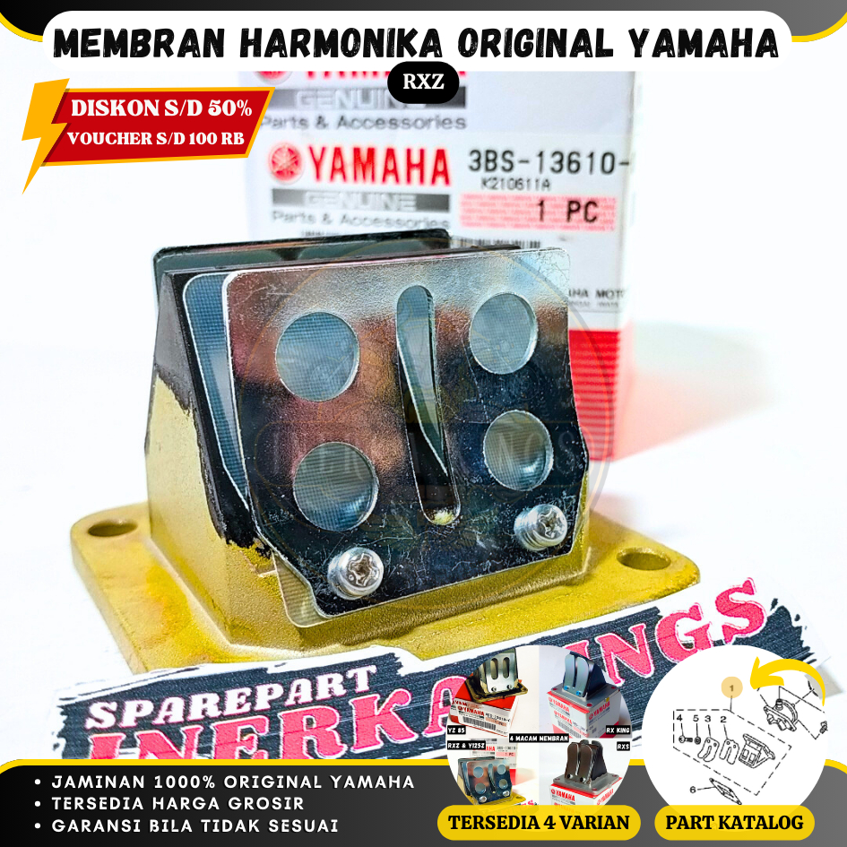 Jual Membran Harmonika Reed Valve Assy Komplit Rxz Rx z Part 3BS-13610 ...