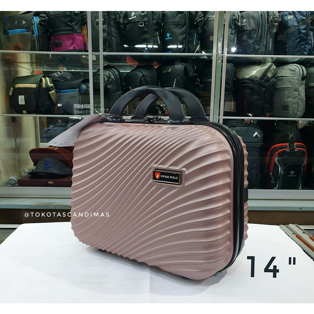 Jual Beauty Case Koper Mini Swiss Polo JS6907 size 14 Inch | Shopee ...