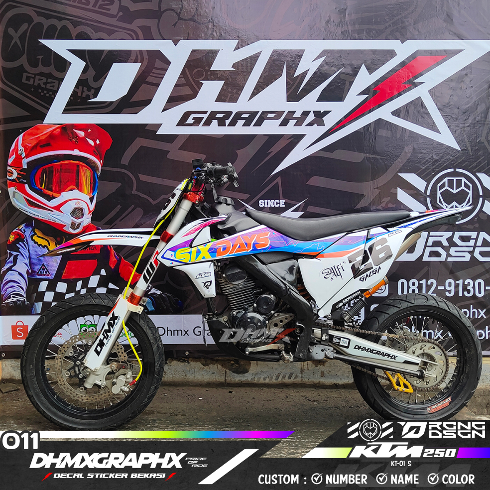 Jual DHMX Decal Sticker KTM 250 - BODY KTM 250 (KT-01 S) | Shopee Indonesia
