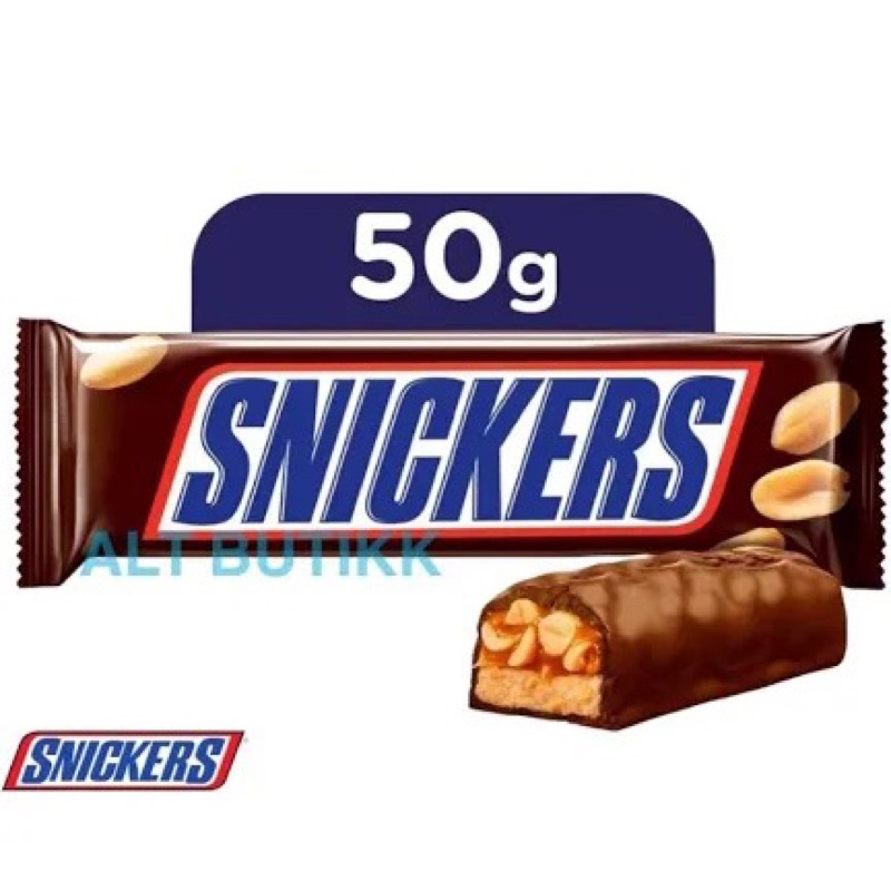 Jual Snickers Peanut Chocolate Bar 50g | Shopee Indonesia