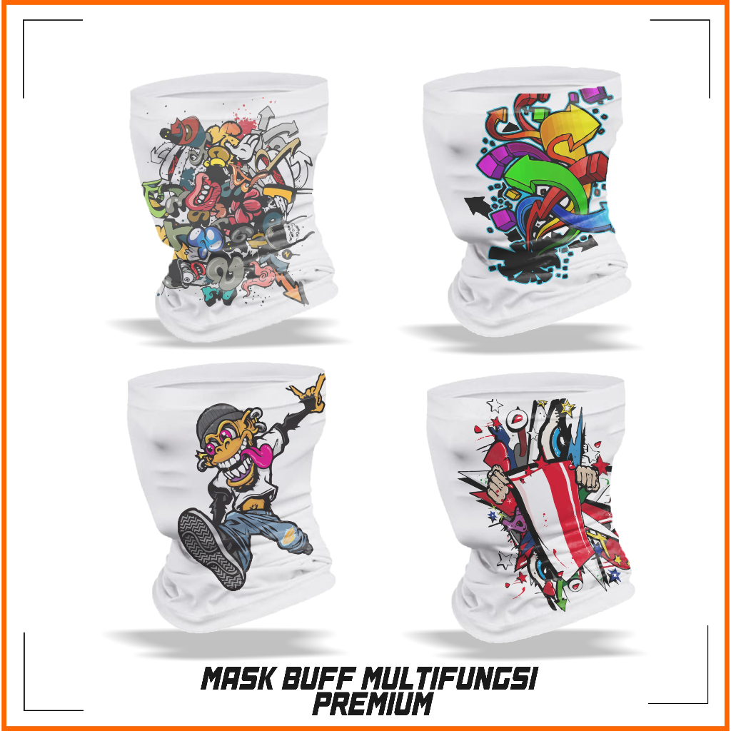Jual Masker Buff Multifungsi Premium Elastis Bahan Jersey Ice Silk ...