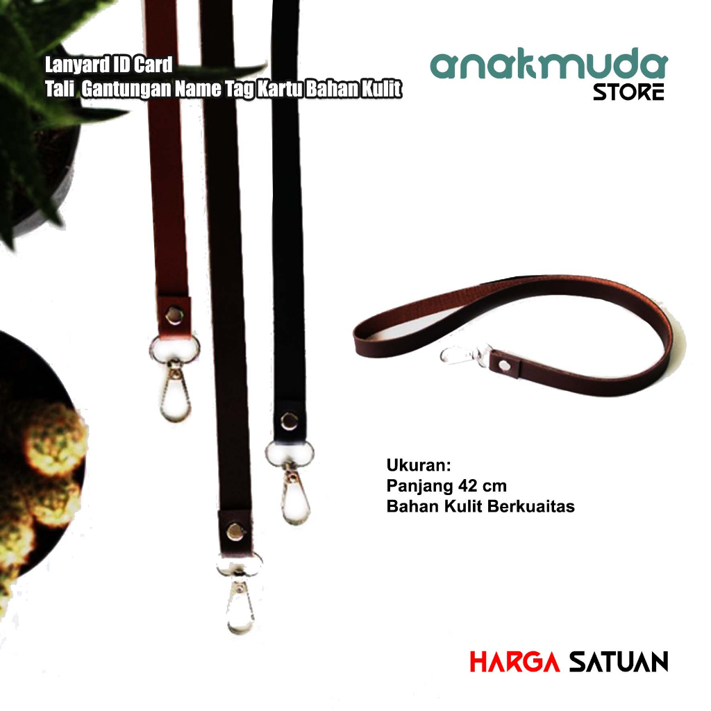 Jual (TL42) Tali Lanyard Gantungan Kartu Tali Name Tag Tali ID Card ...