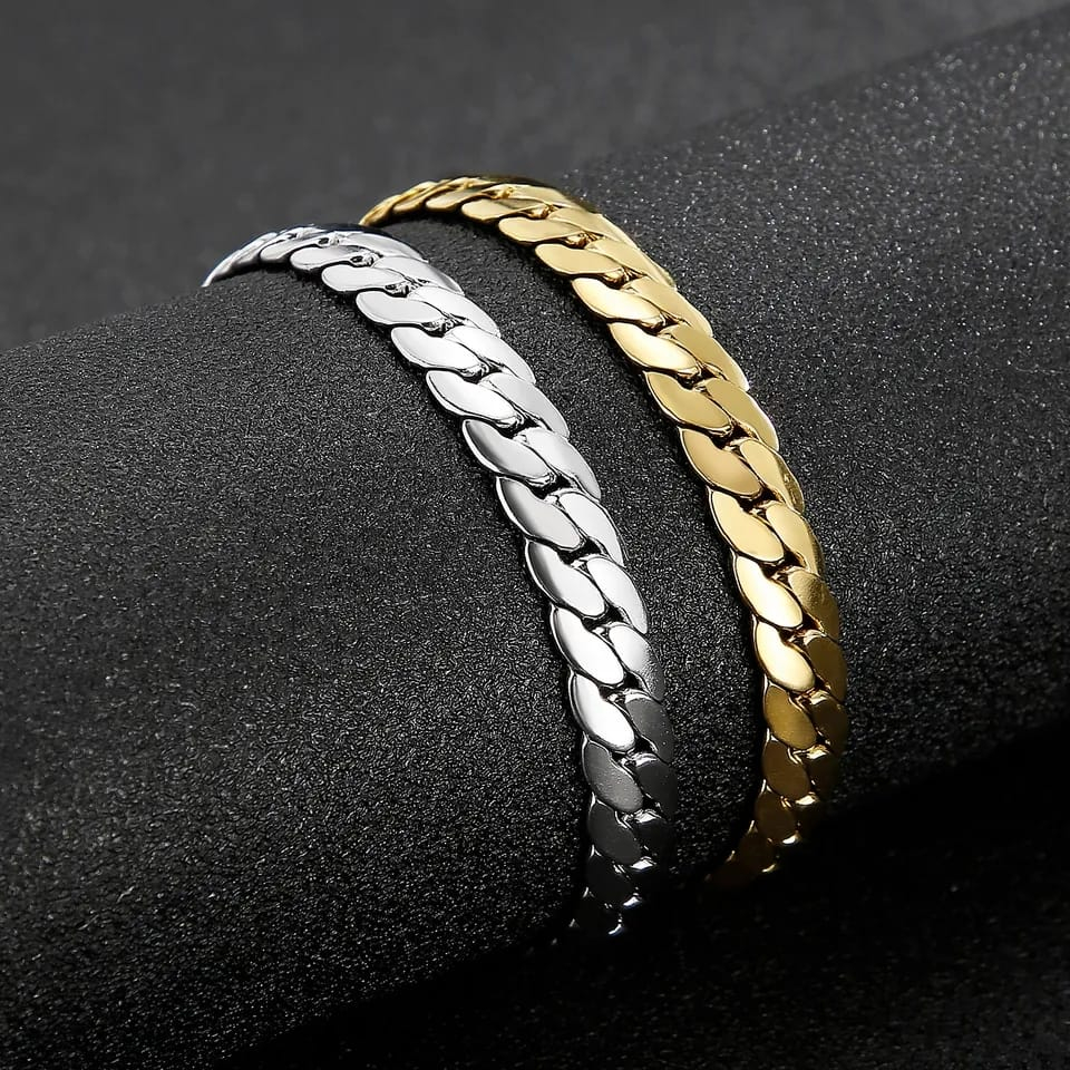 Jual GELANG PRIA DAN WANITA TITANIUM STAINLESS STEEL MODEL RANTAI ...