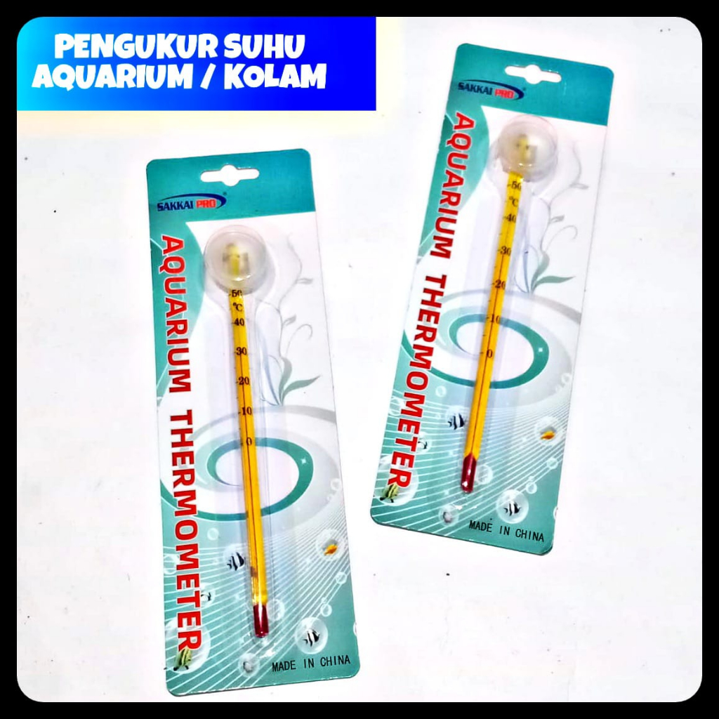 Jual alat pengukur suhu air aquarium kolam ikan termometer | Shopee ...