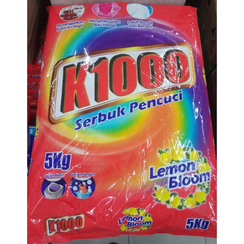 Jual K1000 Detergent Powder Lemon Bloom 5kg | Shopee Indonesia
