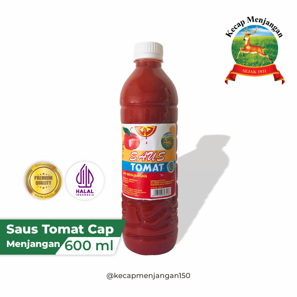 Jual Saus Tomat Cap Menjangan - 600 ml | Shopee Indonesia
