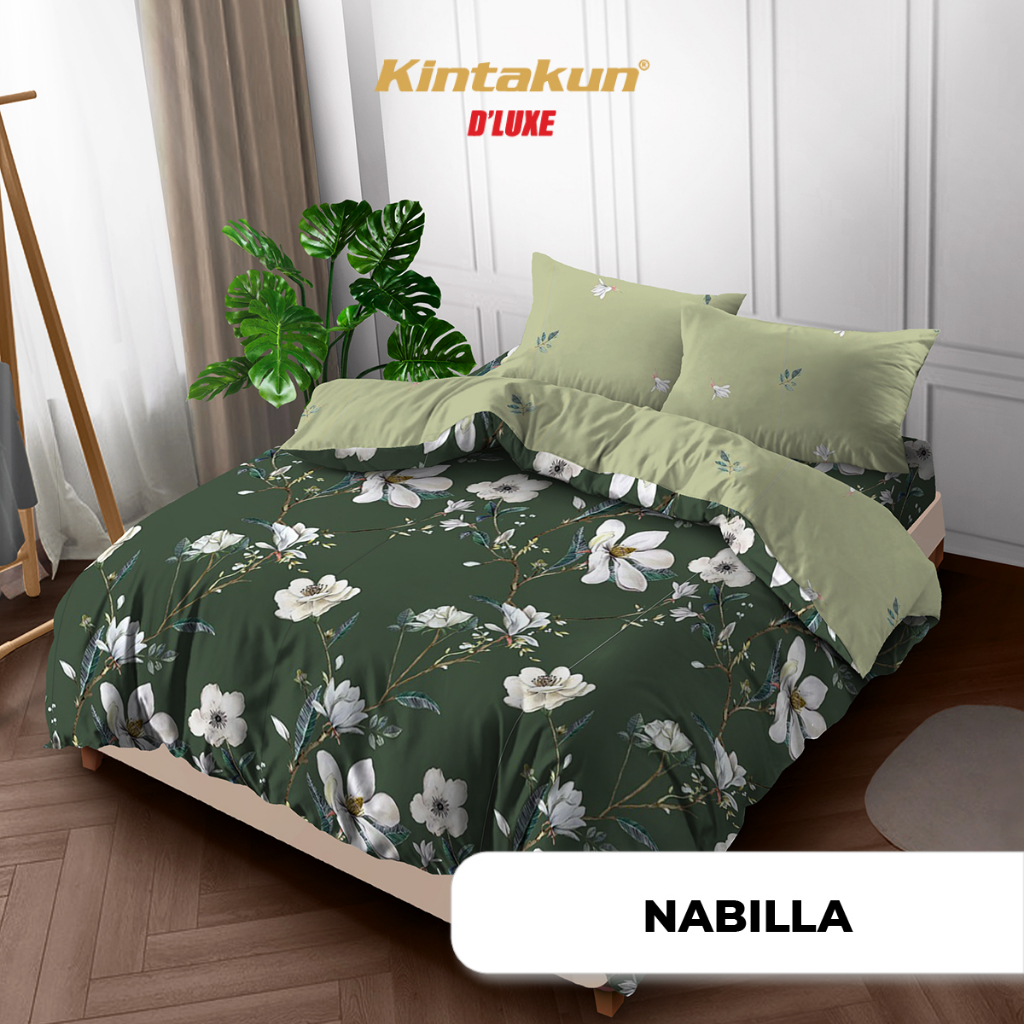 Jual Kintakun Bedcover Set Flat 160/180 Nabilla Aesthetic Dluxe ...
