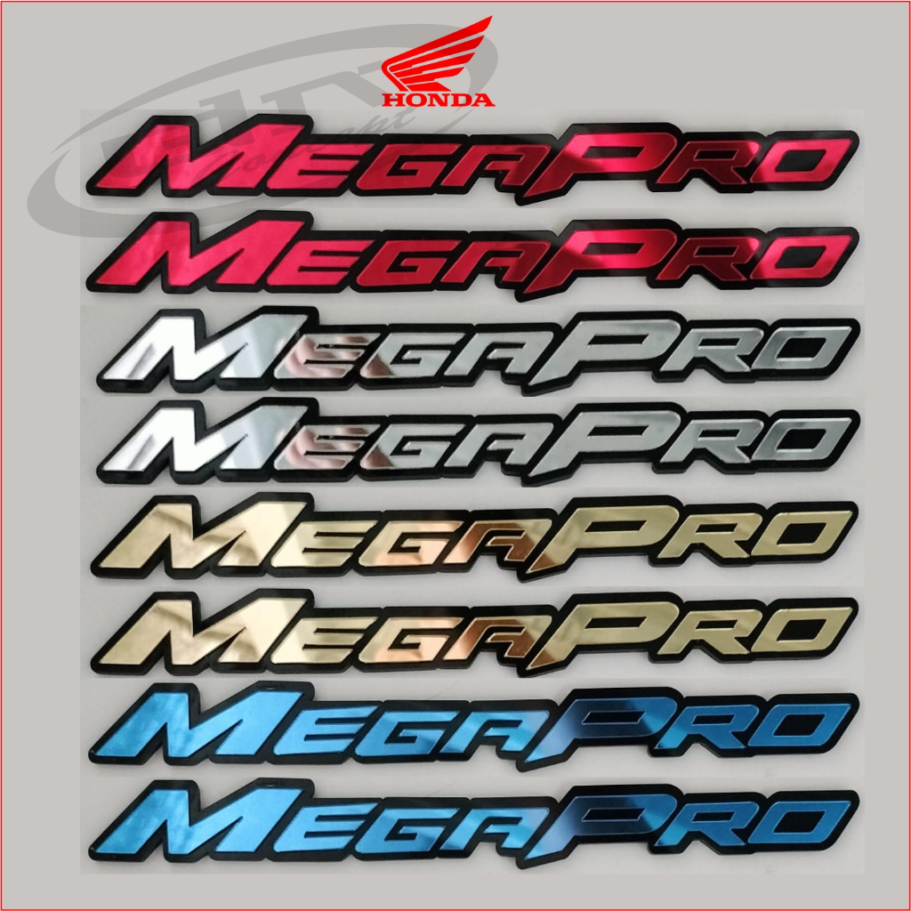 Jual Emblem Logo Honda MegaPro Timbul Motor 3D Akrilik Variasi Asesoris ...