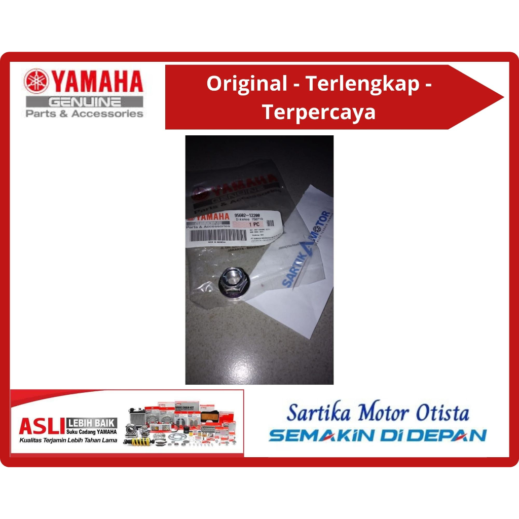 Jual Original Nut,Self Locking,(Mur Ass ARM),Yamaha V-ixion NVL(1PA ...