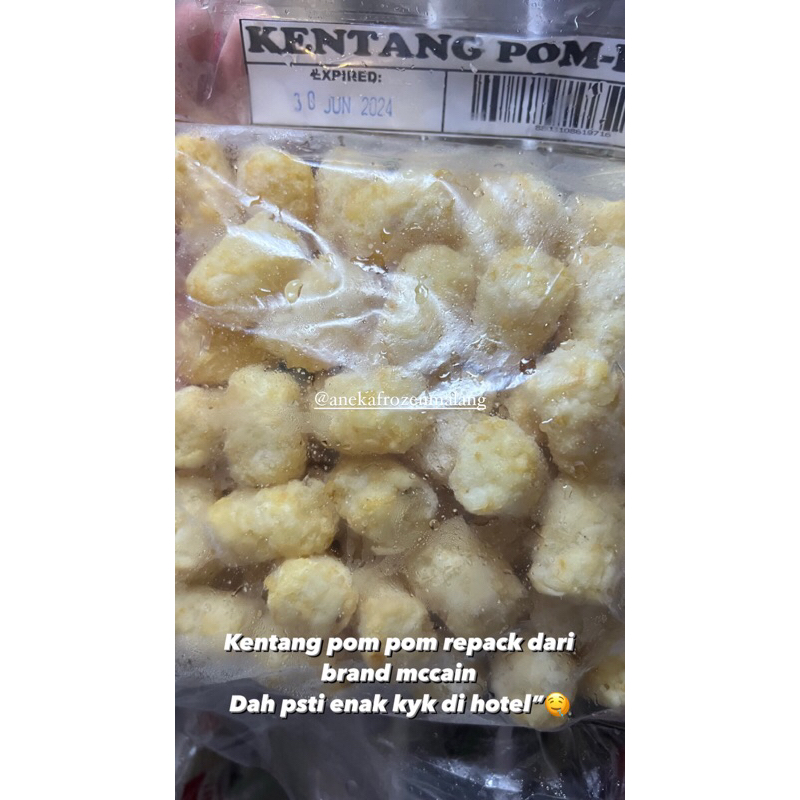 Jual mc cain kentang pom pom 500 gram repack aneka frozen malang | Shopee Indonesia